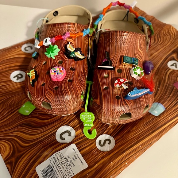 CROCS | Shoes | Nib Sza X Crocs Wood Grain Unisex Limited Edition Size ...